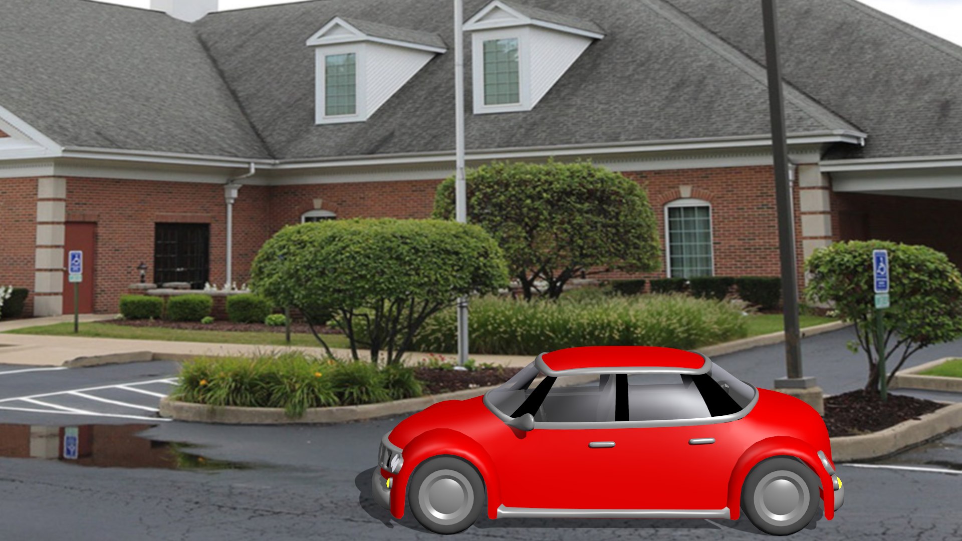 3D Popo Red Car - TurboSquid 1572297