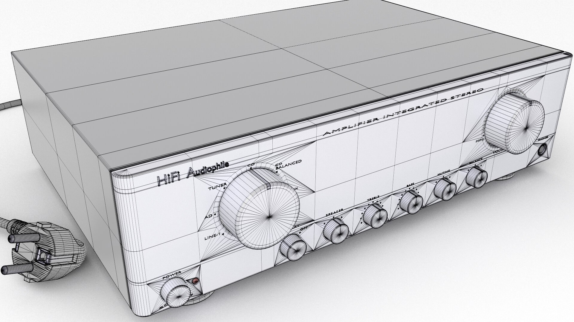 3D hifi amplifier amp - TurboSquid 1585745