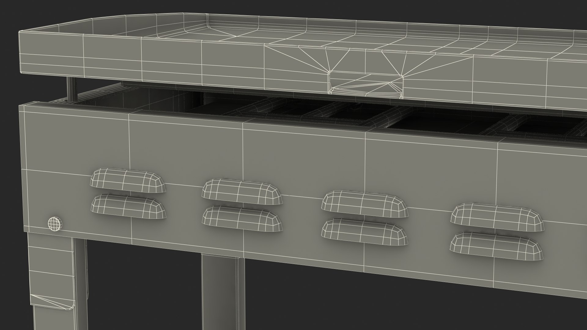 Flat Top Griddle Station With Gas Cylinder 3D Model - TurboSquid 1826036