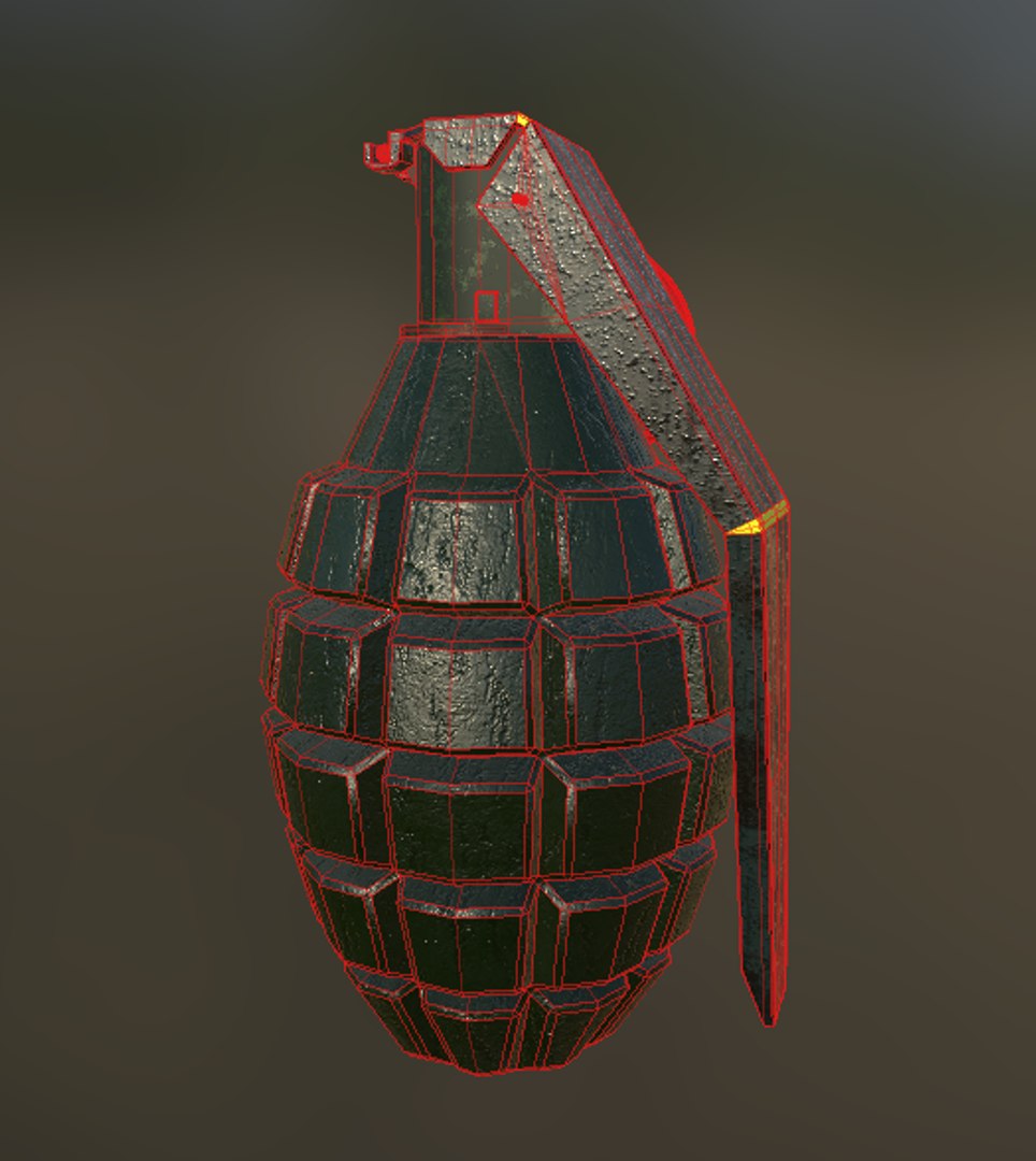 3d model grenade