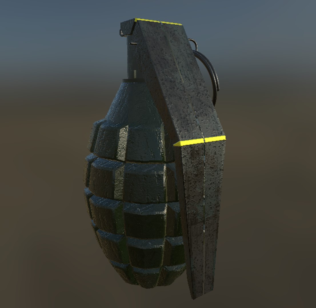 3d model grenade