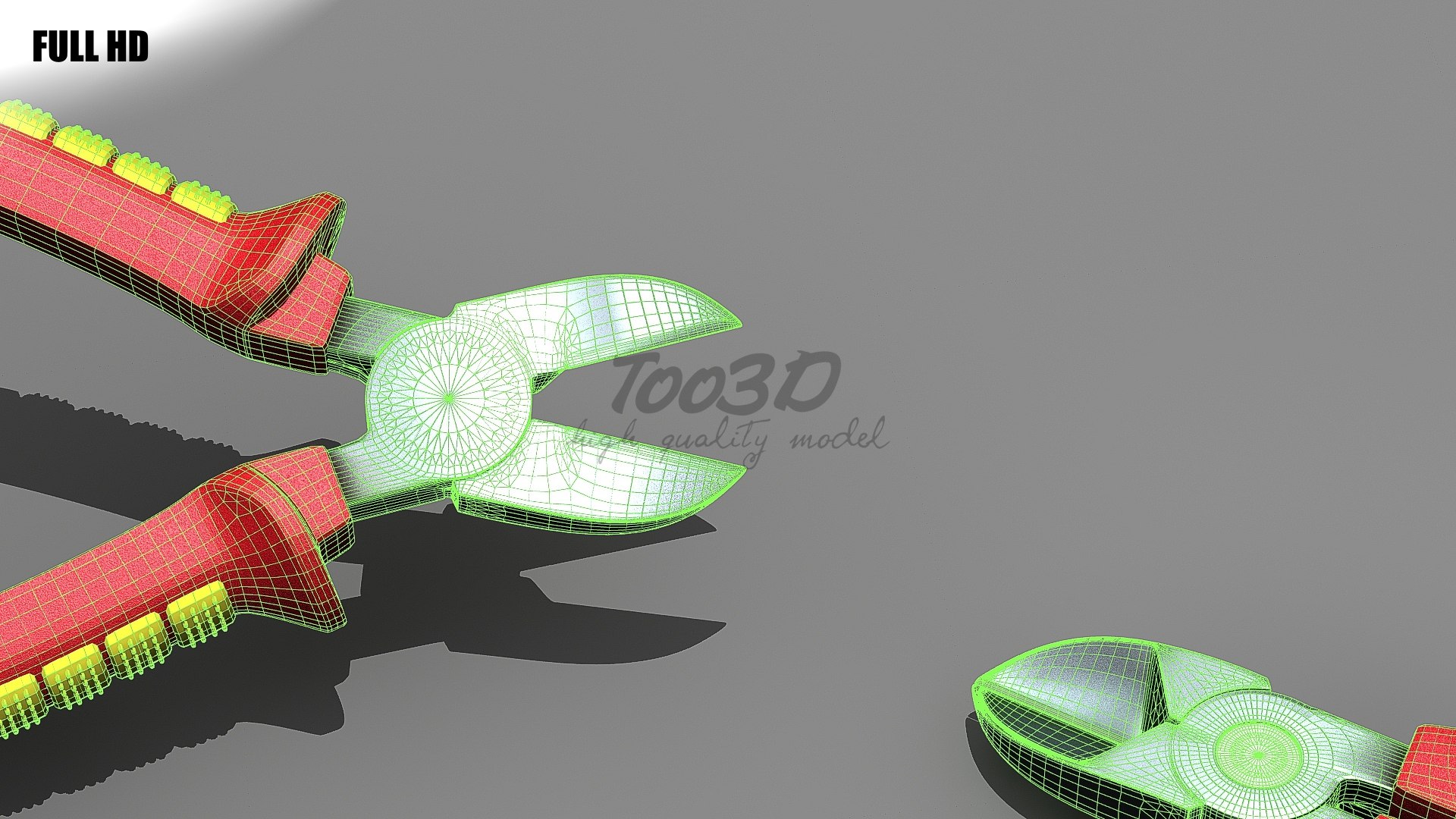 Diagonal Cutter 3d Model