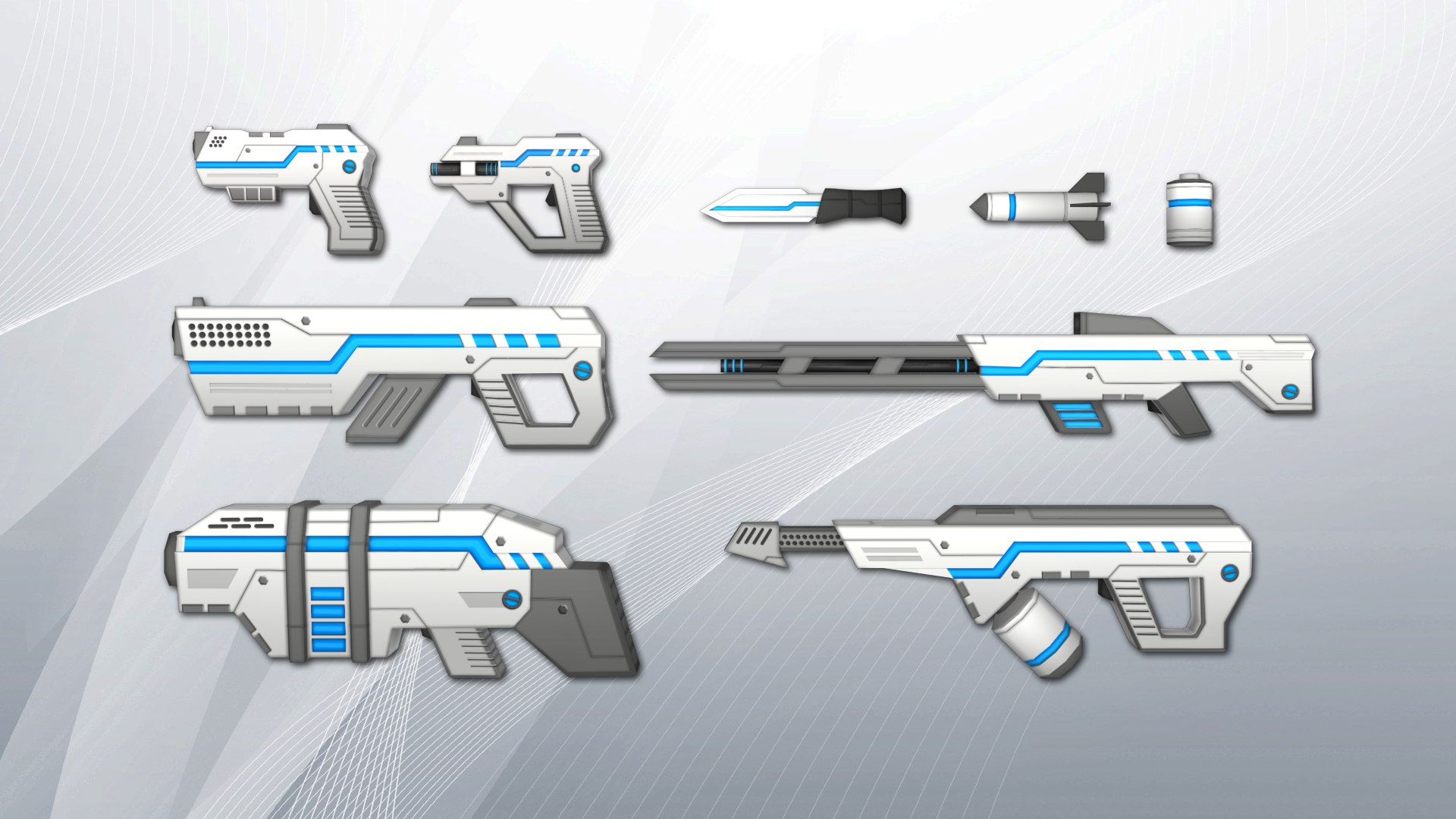 Fbx Sci-fi Weapons Pack