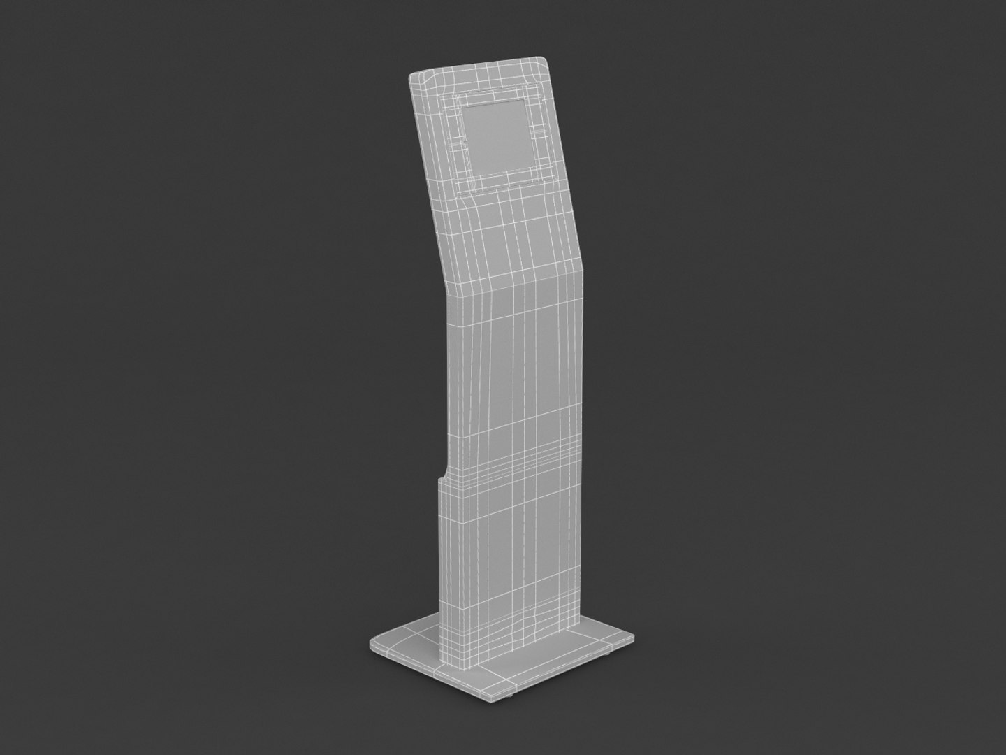 3D Tablet Kiosk Floor Stand Model - TurboSquid 1516373