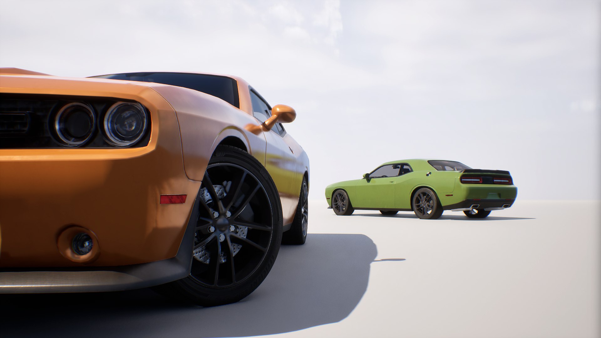 3D Muscle Car 2 - Game Ready Vehicle - TurboSquid 2399945