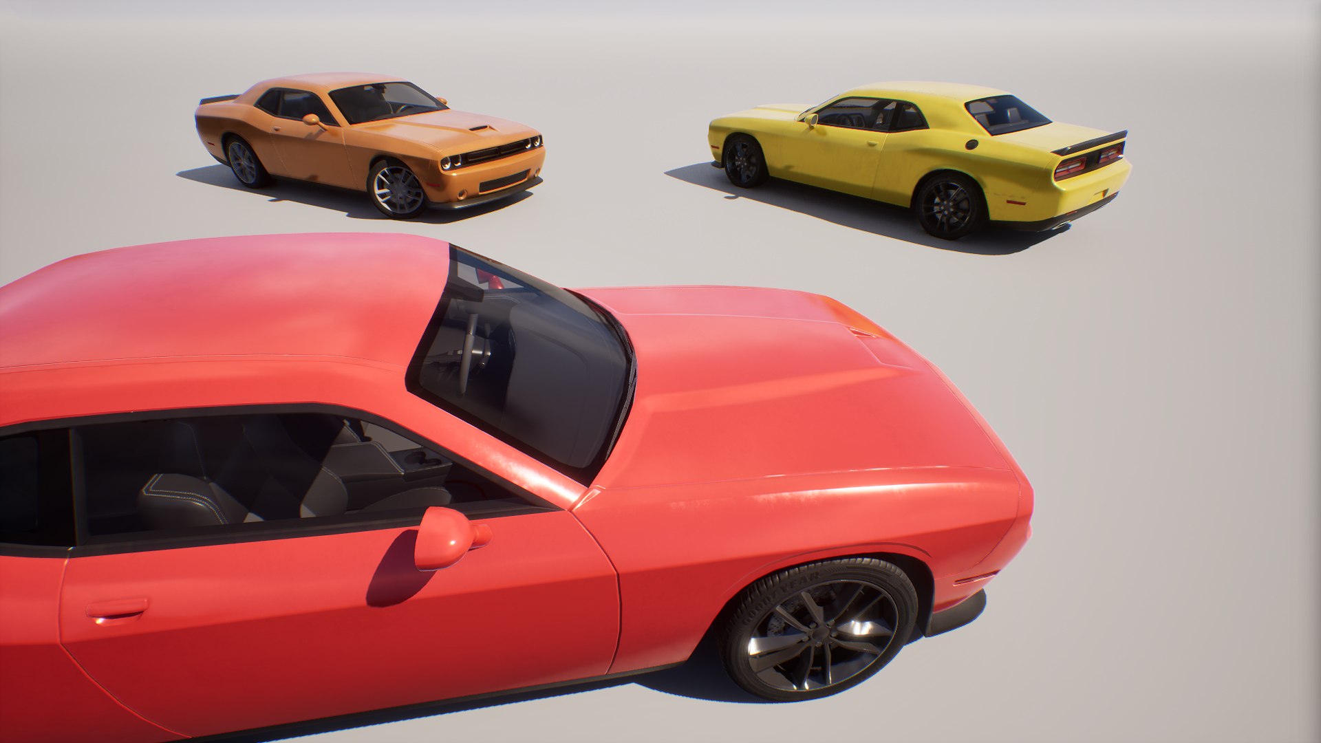 3D Muscle Car 2 - Game Ready Vehicle - TurboSquid 2399945