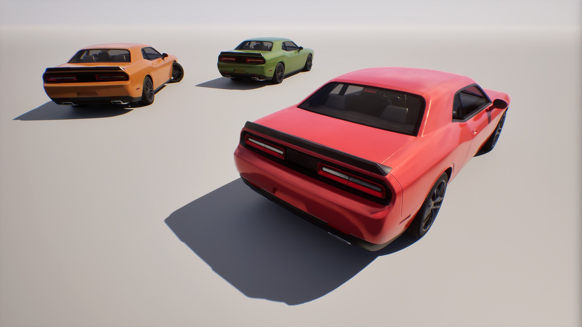 3D Muscle Car 2 - Game Ready Vehicle - TurboSquid 2399945