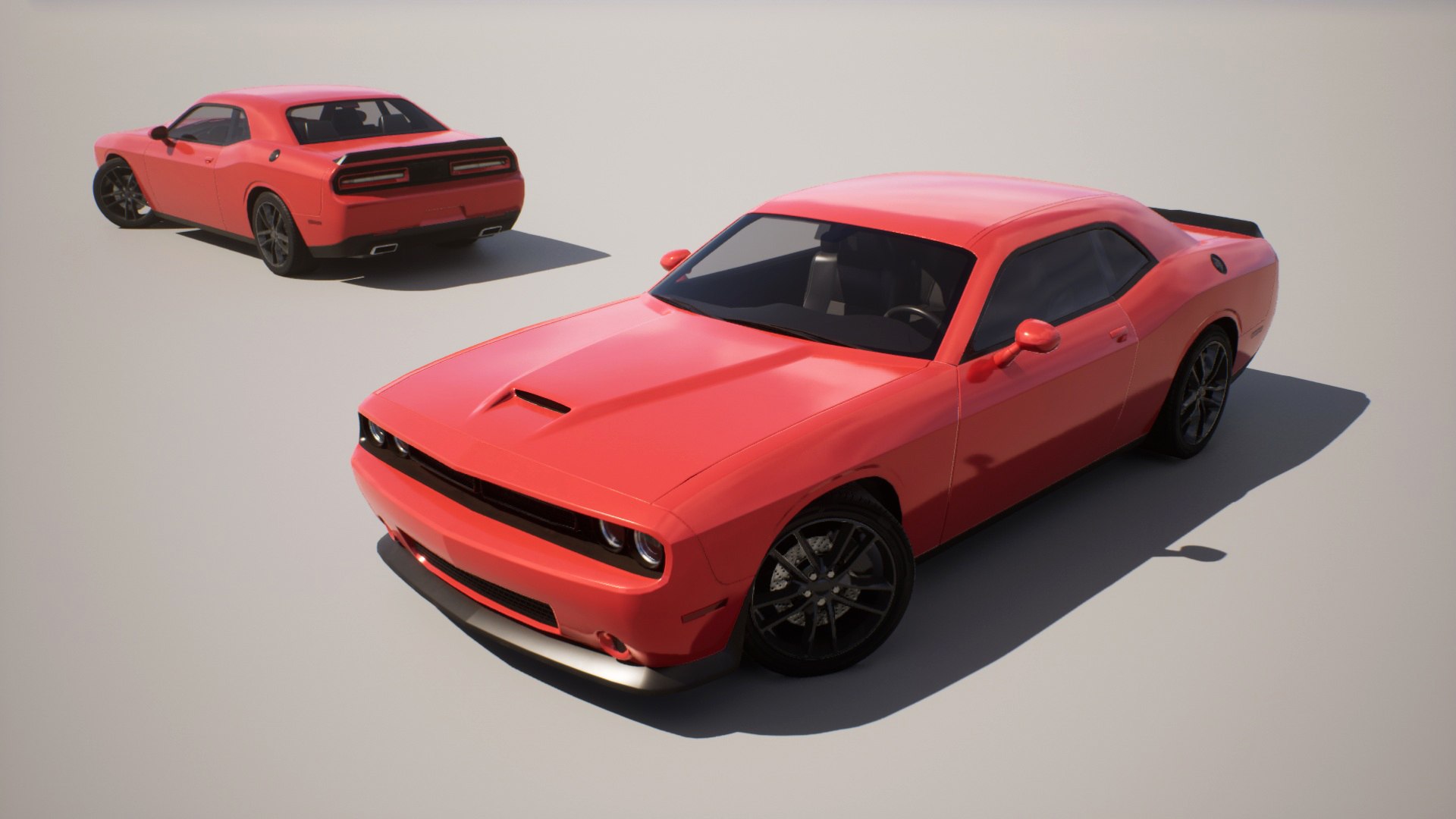 3D Muscle Car 2 - Game Ready Vehicle - TurboSquid 2399945