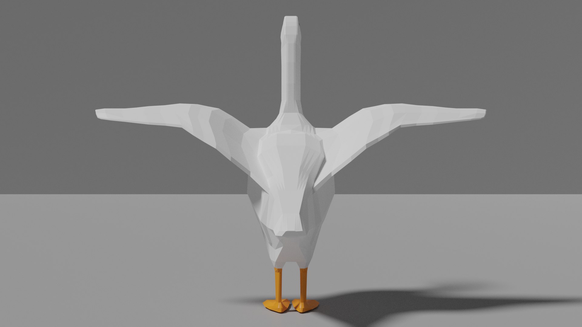 3D Cartoon Goose - TurboSquid 1759992