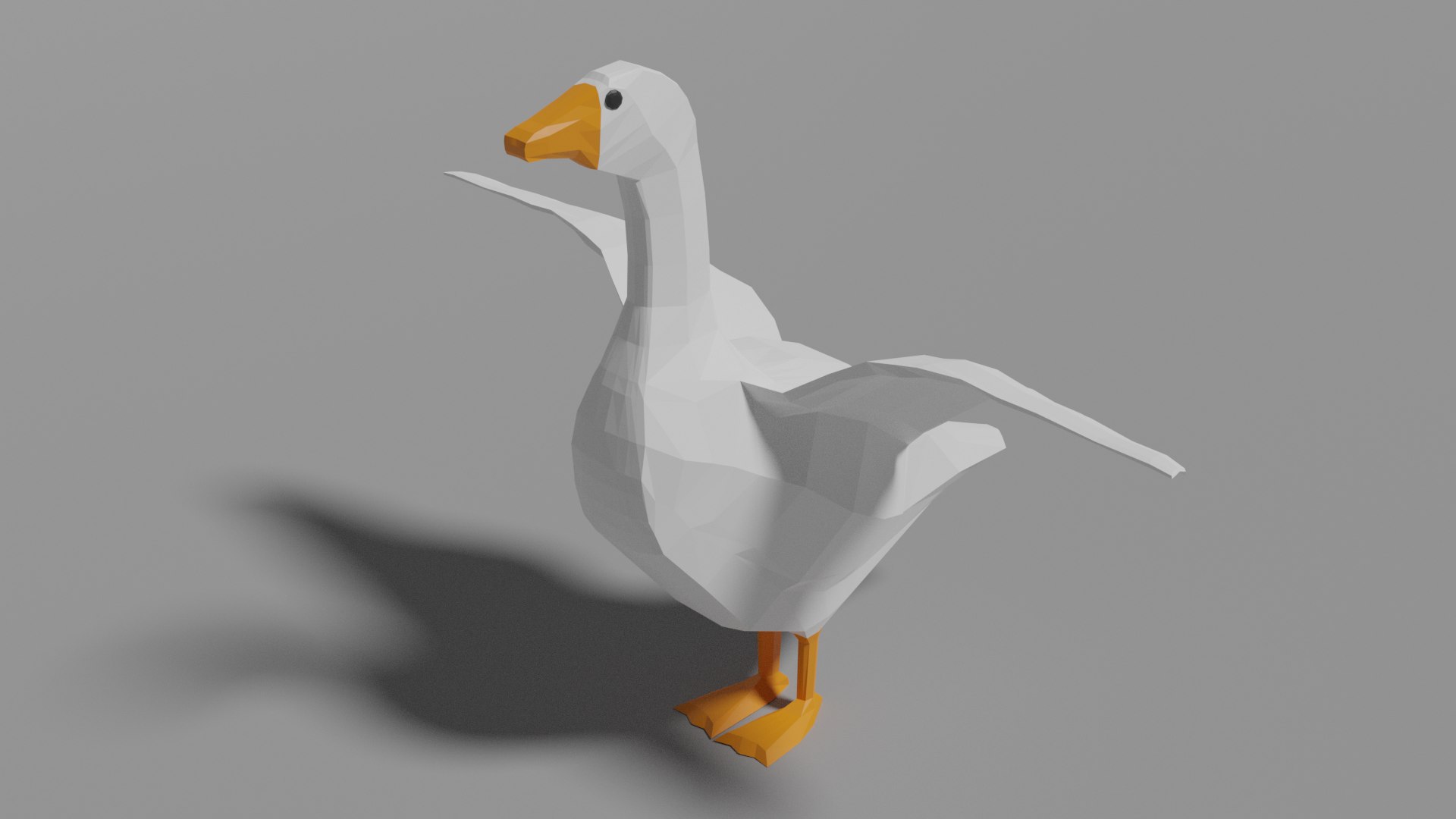 3D Cartoon Goose - TurboSquid 1759992
