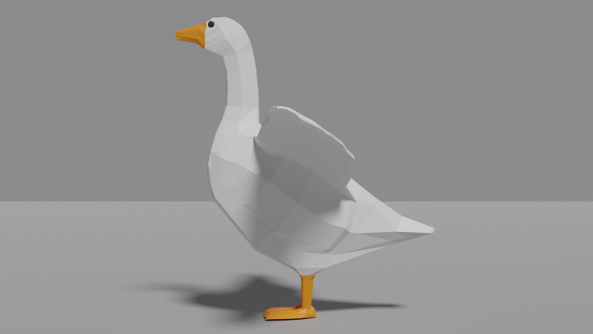 3D Cartoon Goose - TurboSquid 1759992