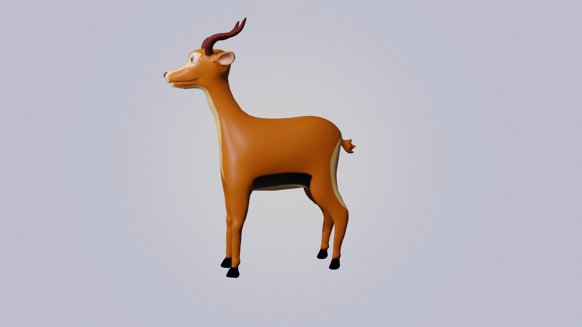 3D Gazelle Cartoon Character - TurboSquid 1676938