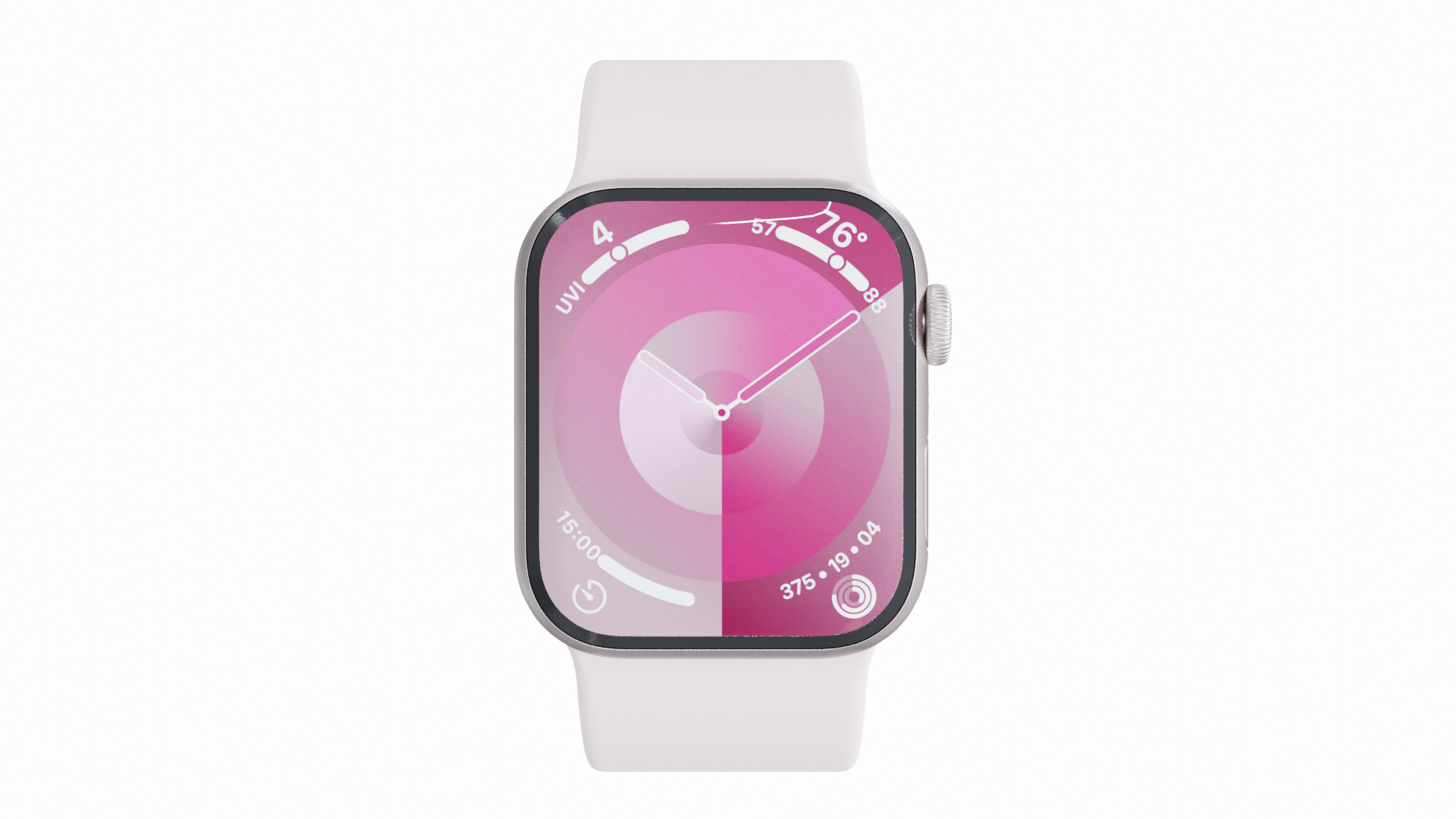 3D Model Apple Watch Series 9 Sport Band Pink Color - TurboSquid 2139386