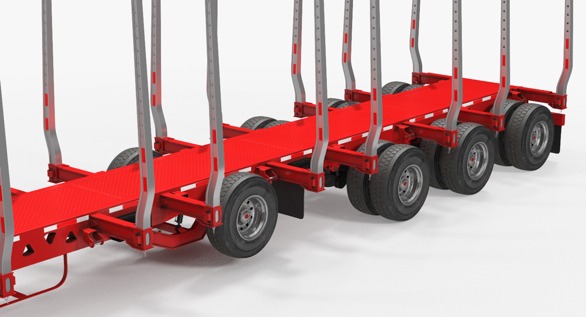 Logging trailer manac 3D model - TurboSquid 1418637