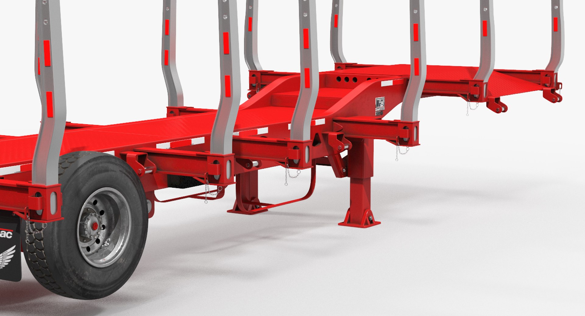 Logging Trailer Manac 3D Model - TurboSquid 1418637