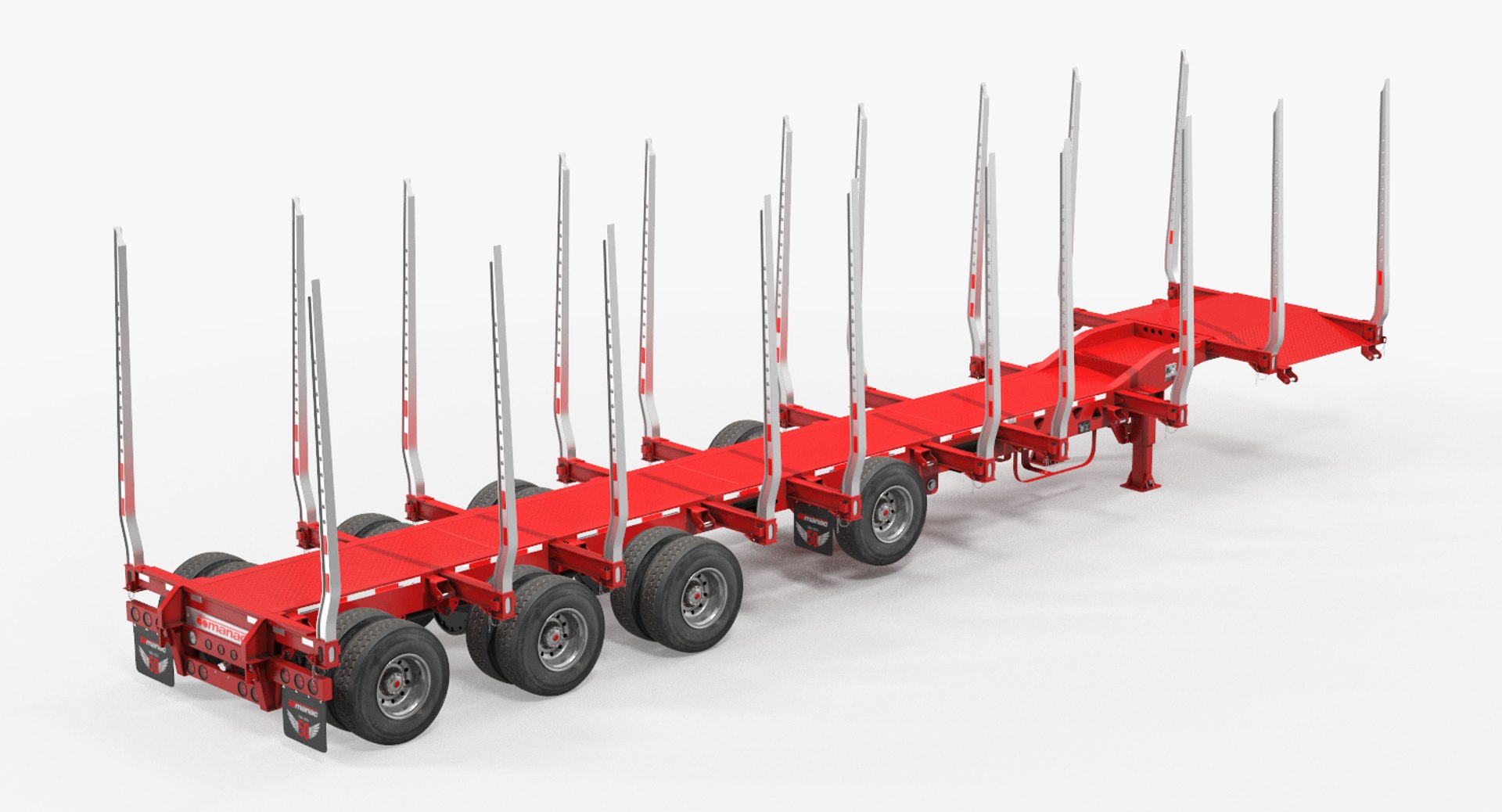 Logging Trailer Manac 3D Model - TurboSquid 1418637