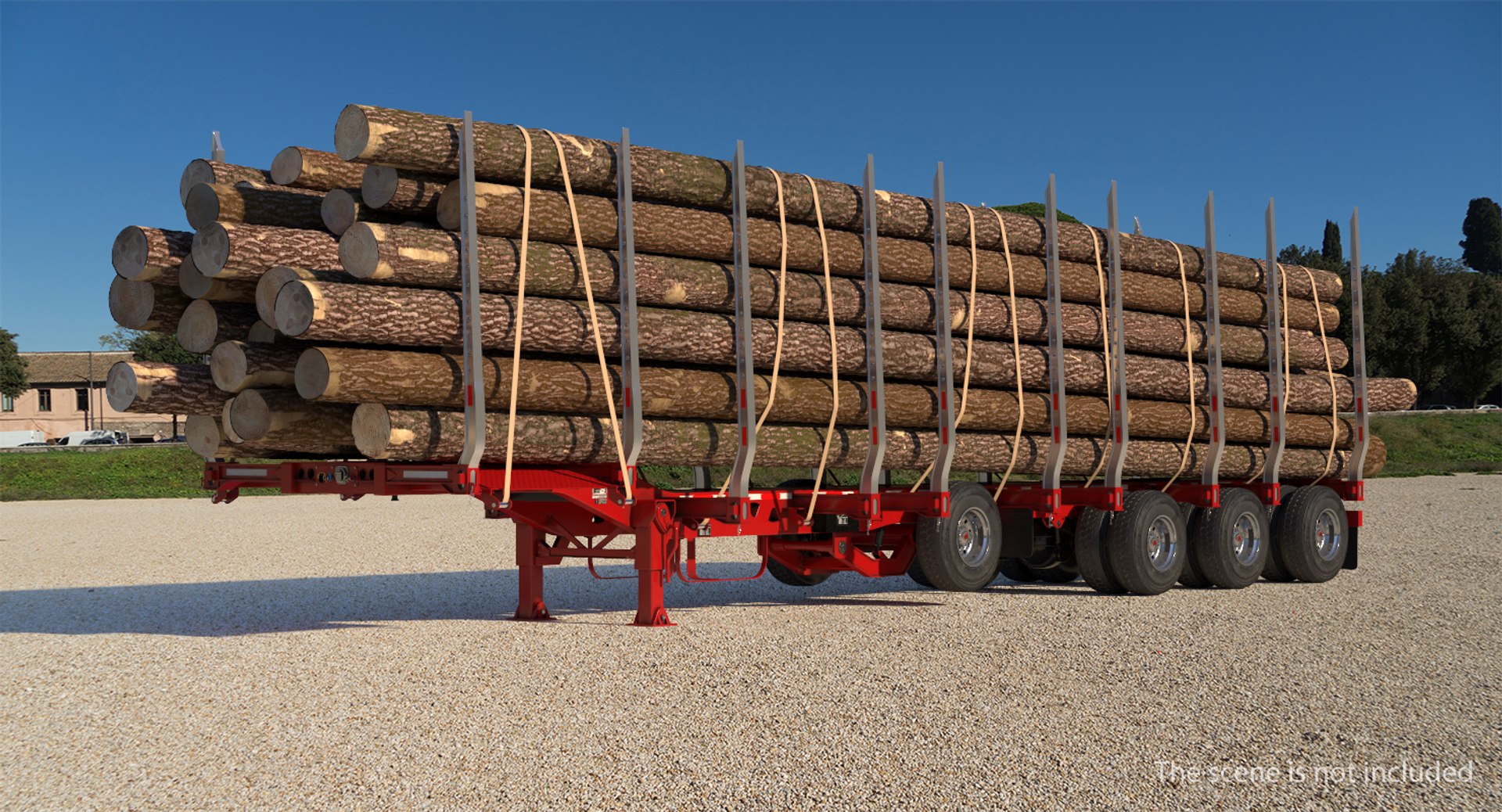 Logging Trailer Manac 3D Model - TurboSquid 1418637