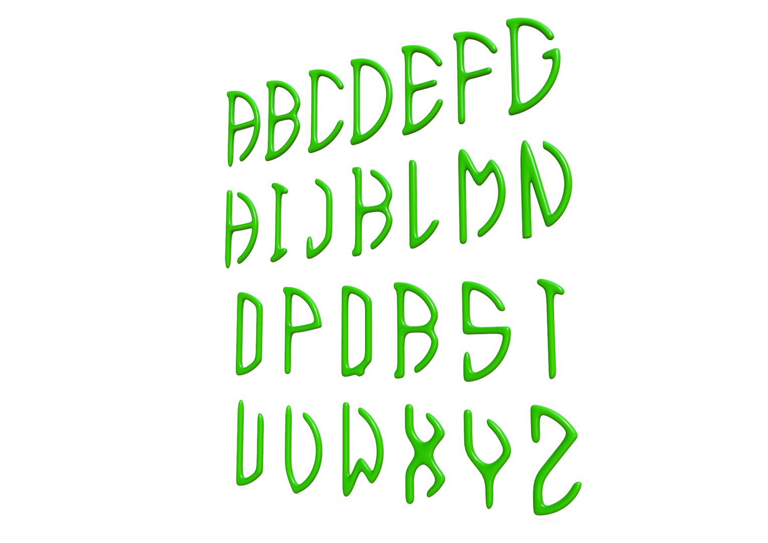 Alphabet Cartoon Model - TurboSquid 2021408
