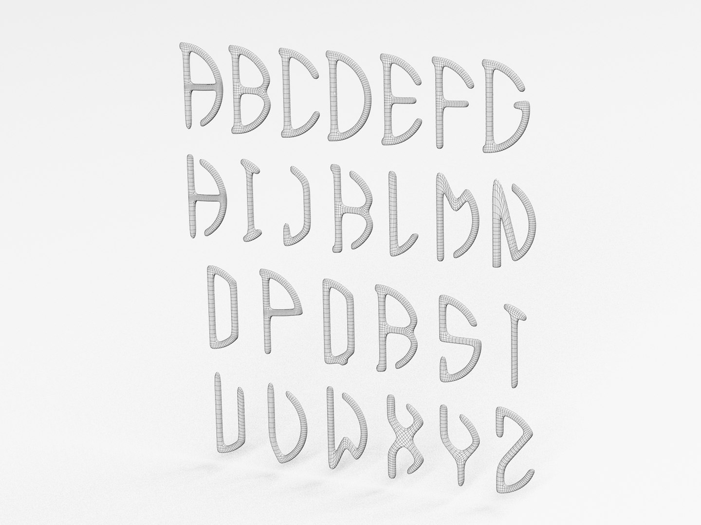 Alphabet Cartoon Model - TurboSquid 2021408