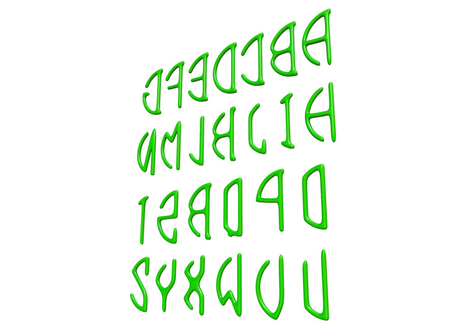 Alphabet Cartoon Model - TurboSquid 2021408
