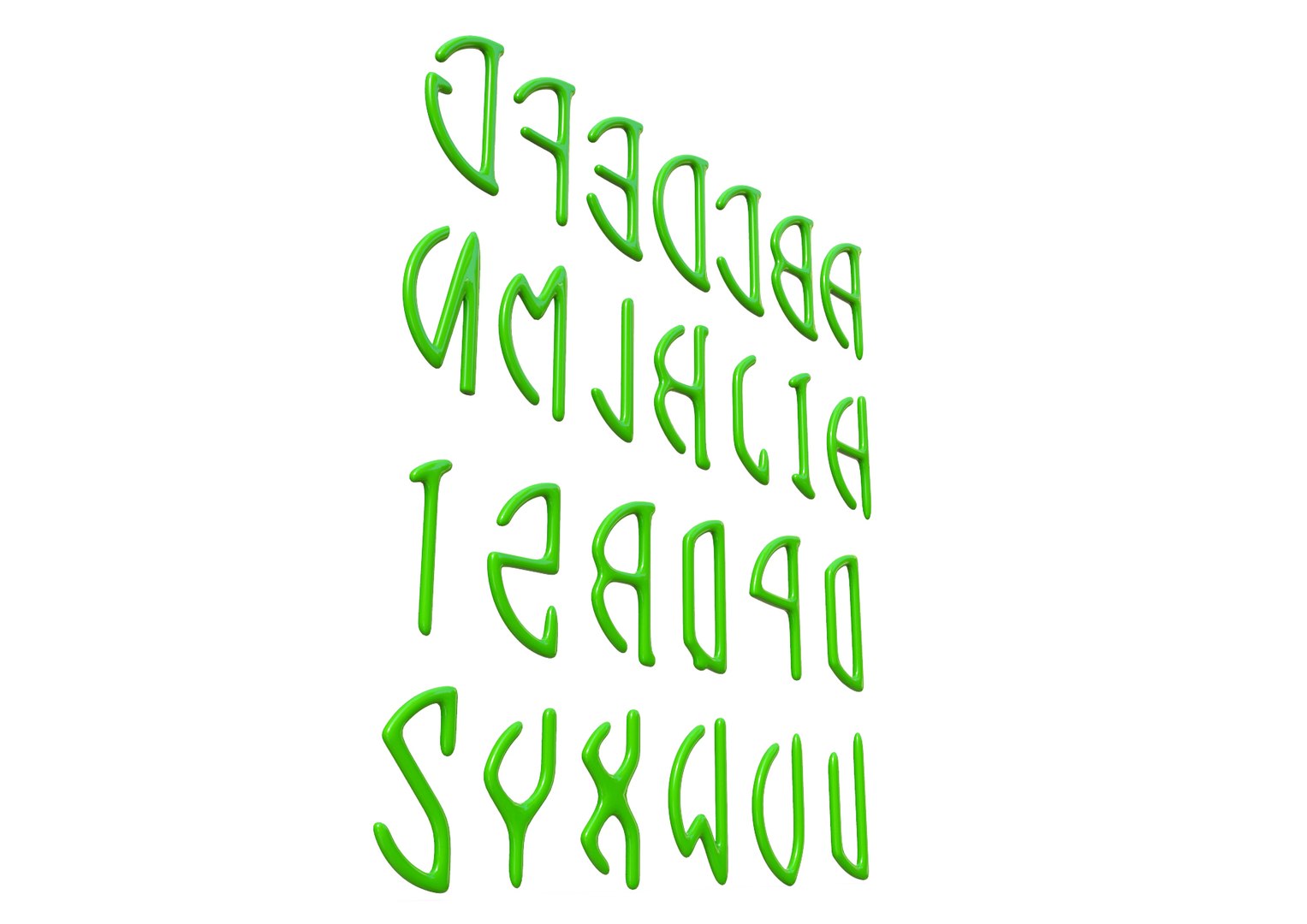 Alphabet Cartoon Model - TurboSquid 2021408