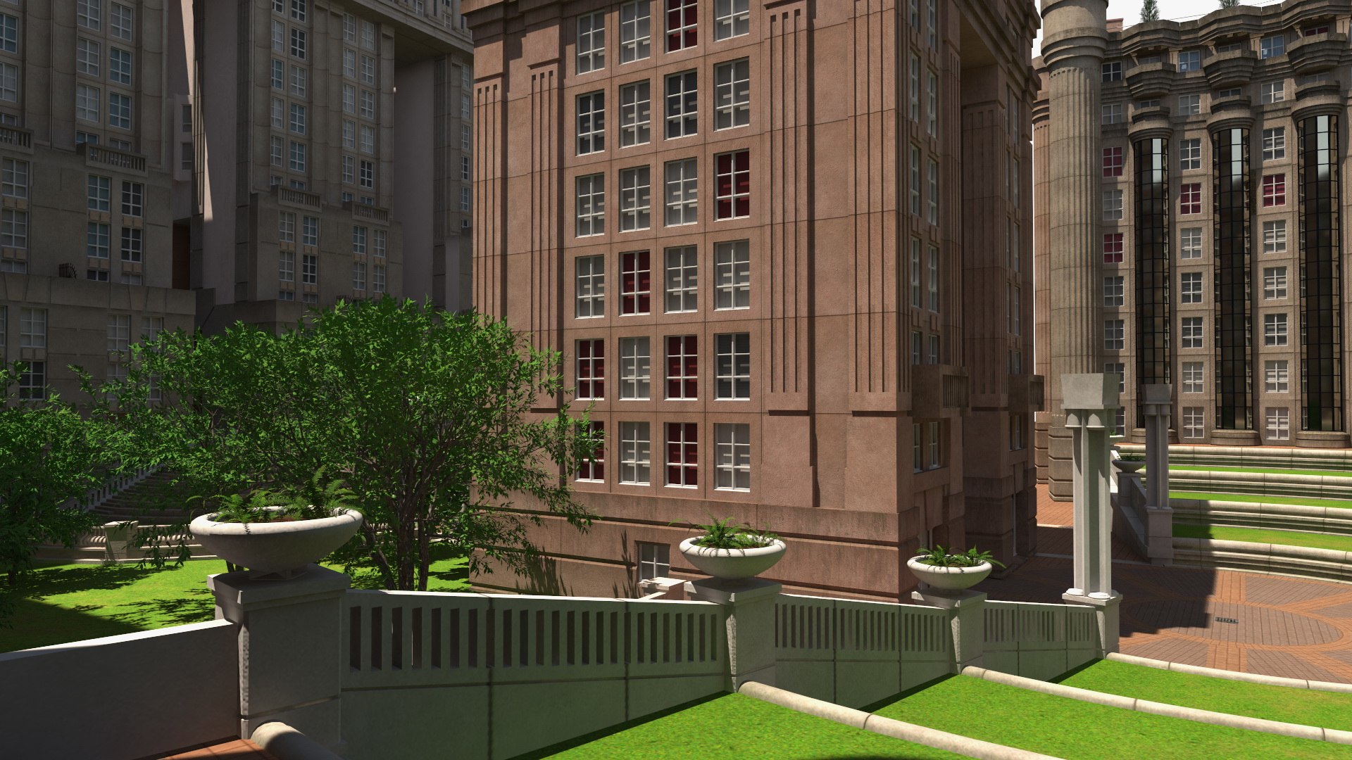 3D Abraxas Spaces Building Complex Model - TurboSquid 2210054