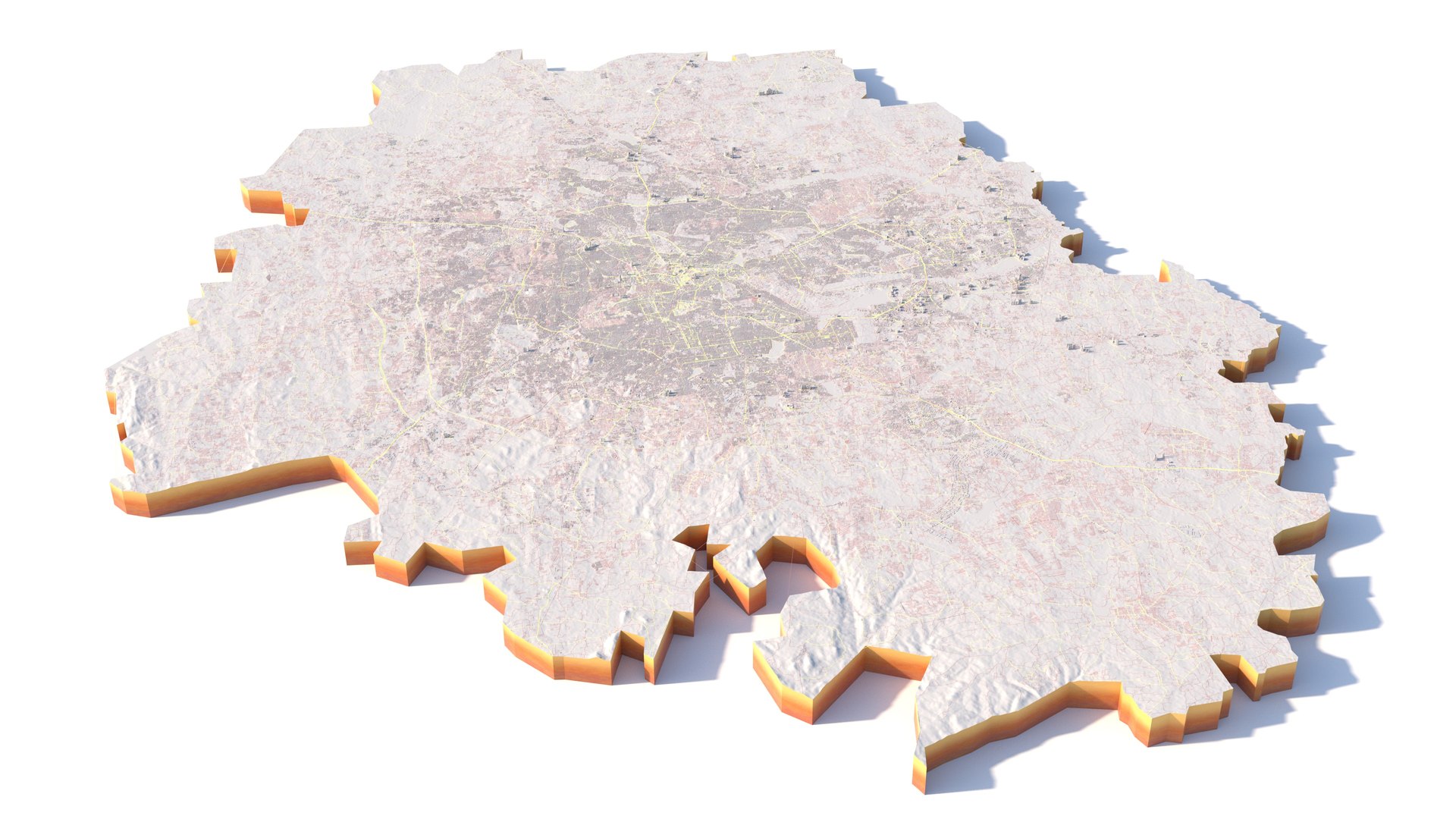 3D Bengaluru Terrain City - TurboSquid 2420345