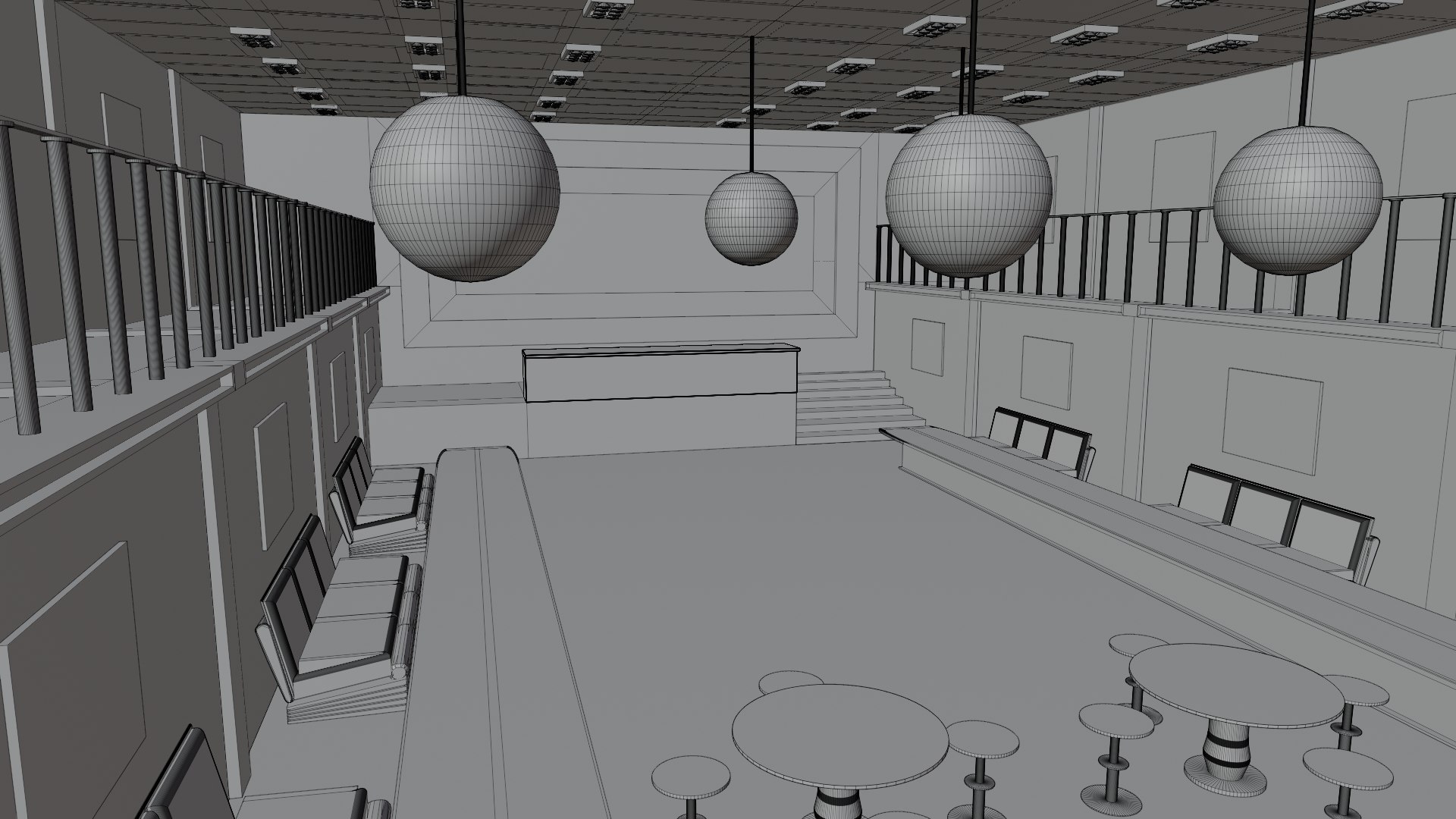 3D Model Nightclub Interior - TurboSquid 2178826