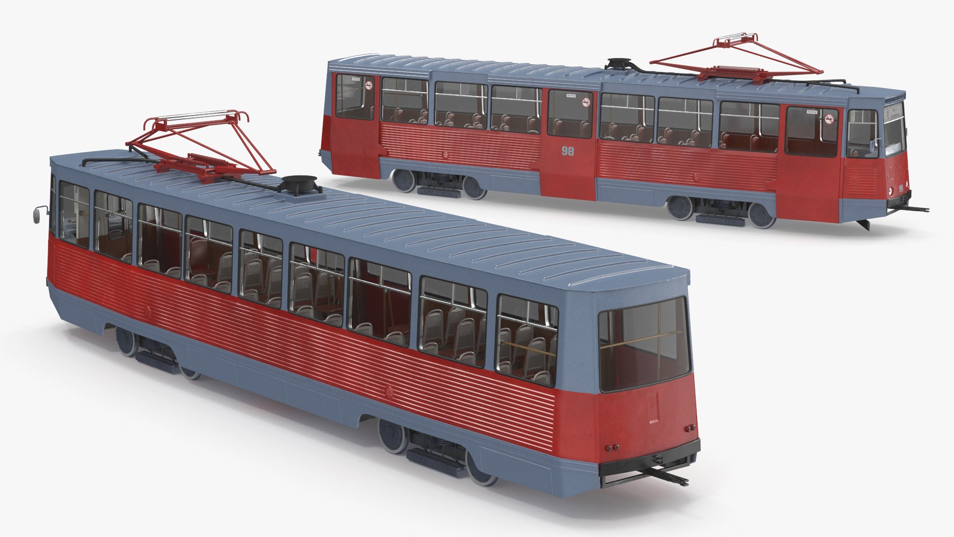 3D model Soviet Tram KTM-5 New - TurboSquid 2133301