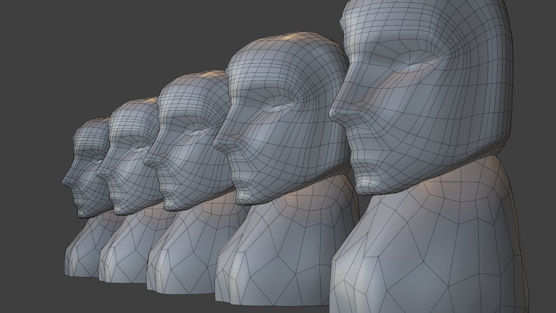 3D Model Stone Head Model - TurboSquid 1883036
