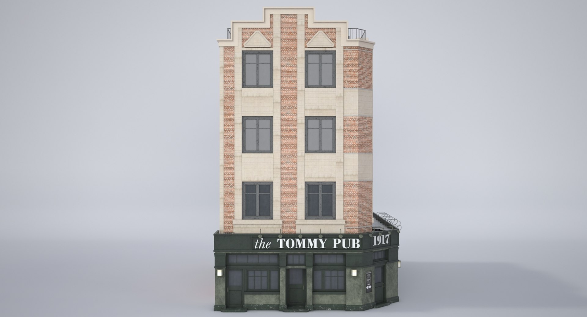 Corner Pub 3D Model - TurboSquid 1293432