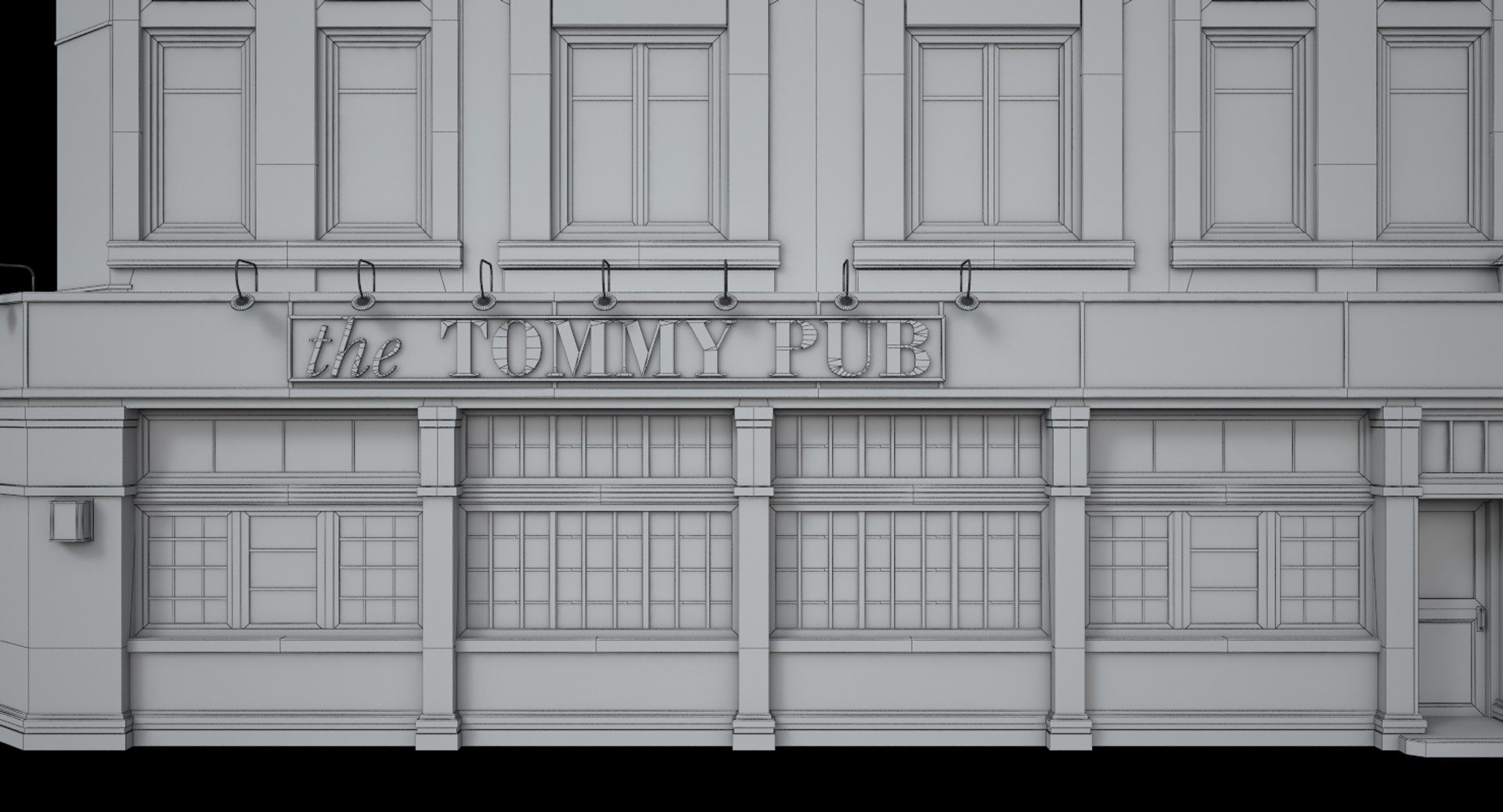 Corner pub 3D model - TurboSquid 1293432