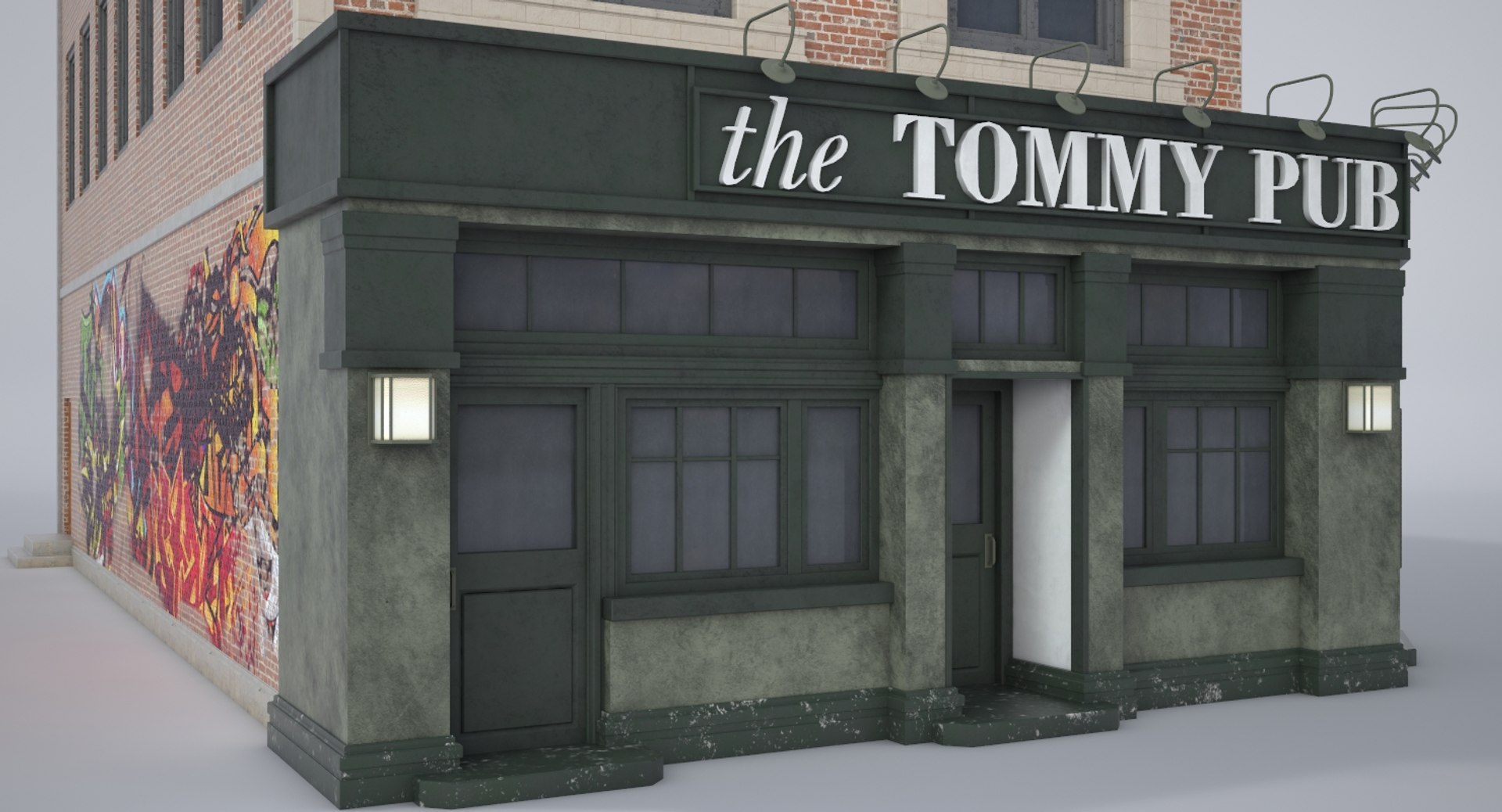 Corner Pub 3D Model - TurboSquid 1293432