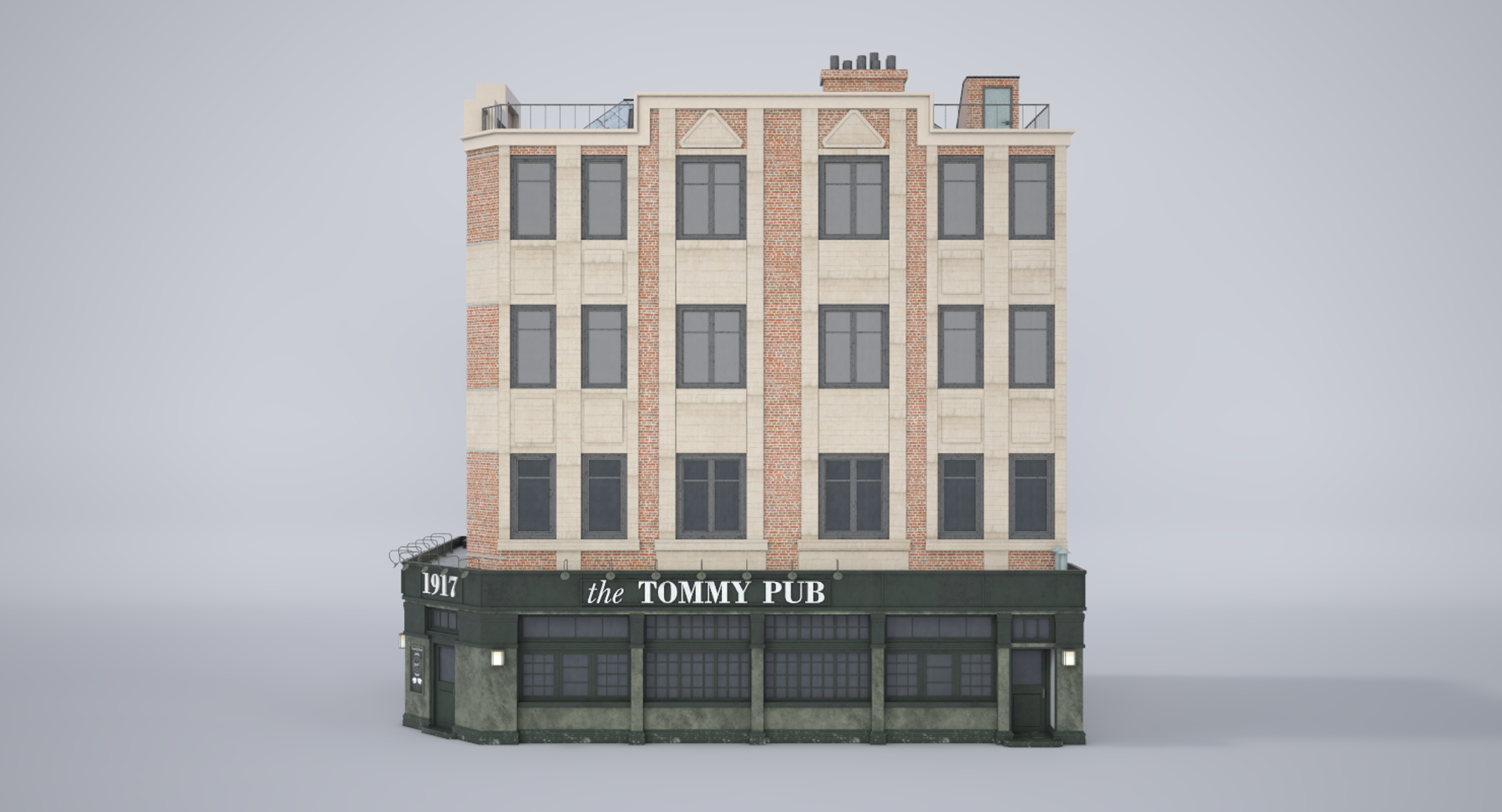 Corner Pub 3D Model - TurboSquid 1293432