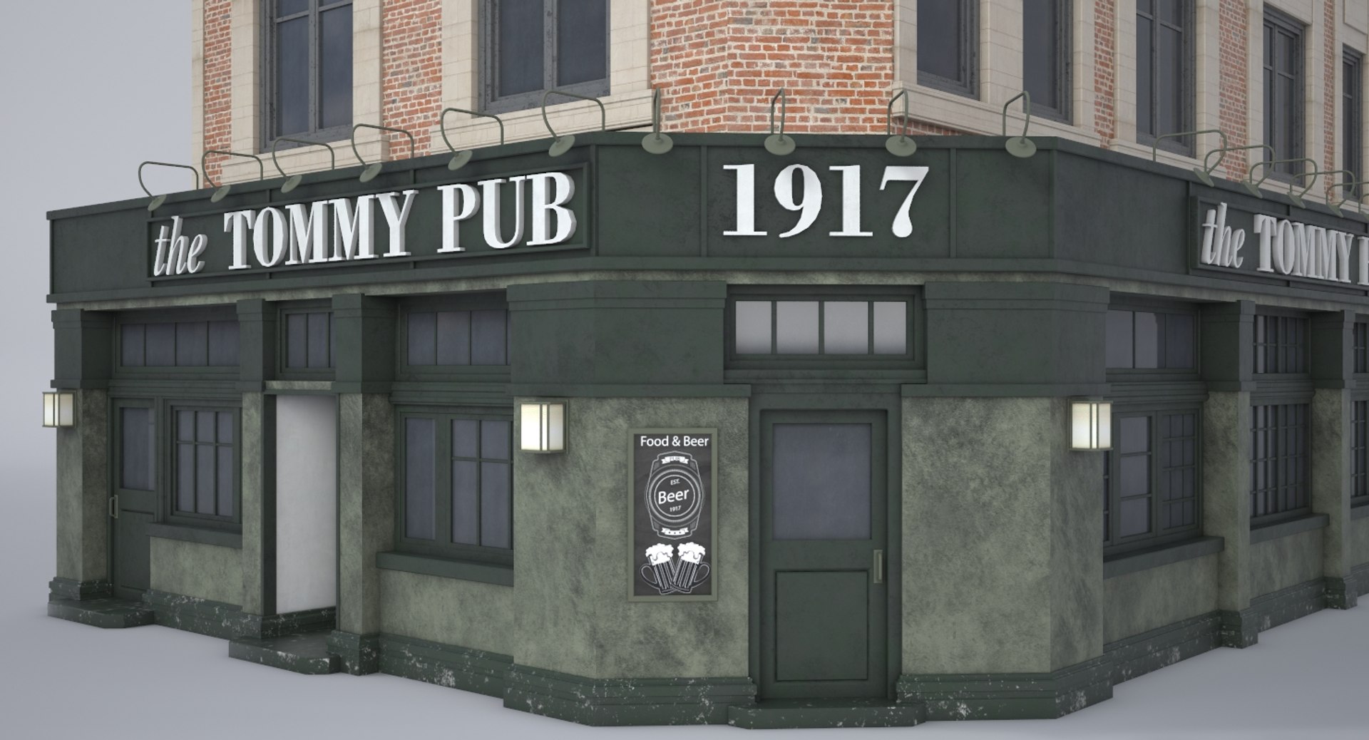 Corner Pub 3D Model - TurboSquid 1293432