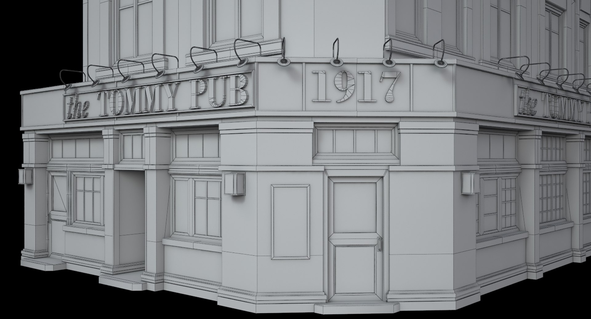 Corner pub 3D model - TurboSquid 1293432