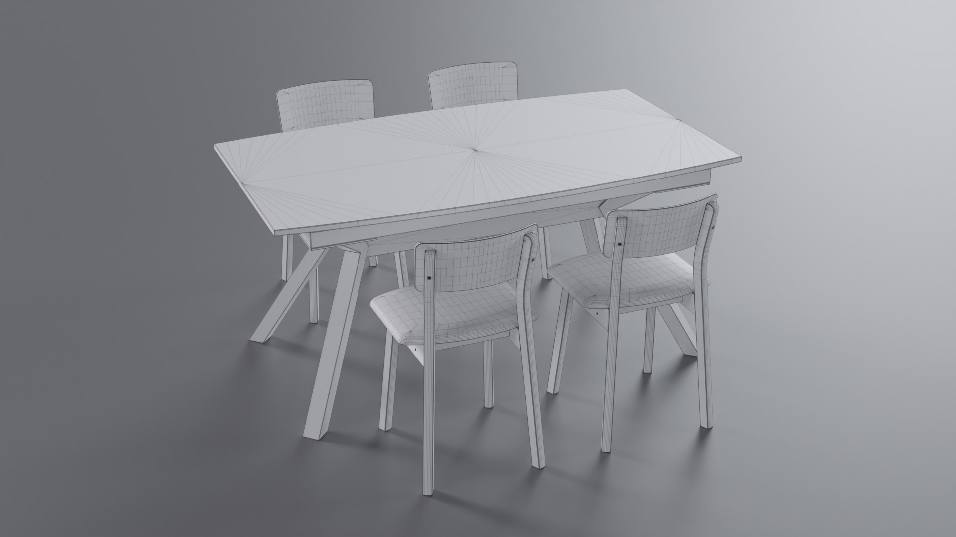 Kitchen Table 3D Model - TurboSquid 2089039