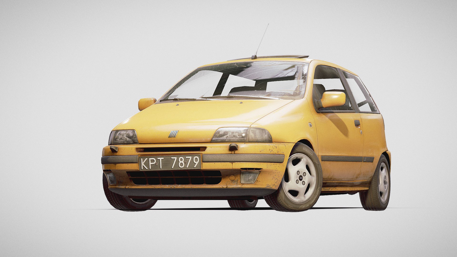 1995 Fiat Punto GT Model - TurboSquid 2144798