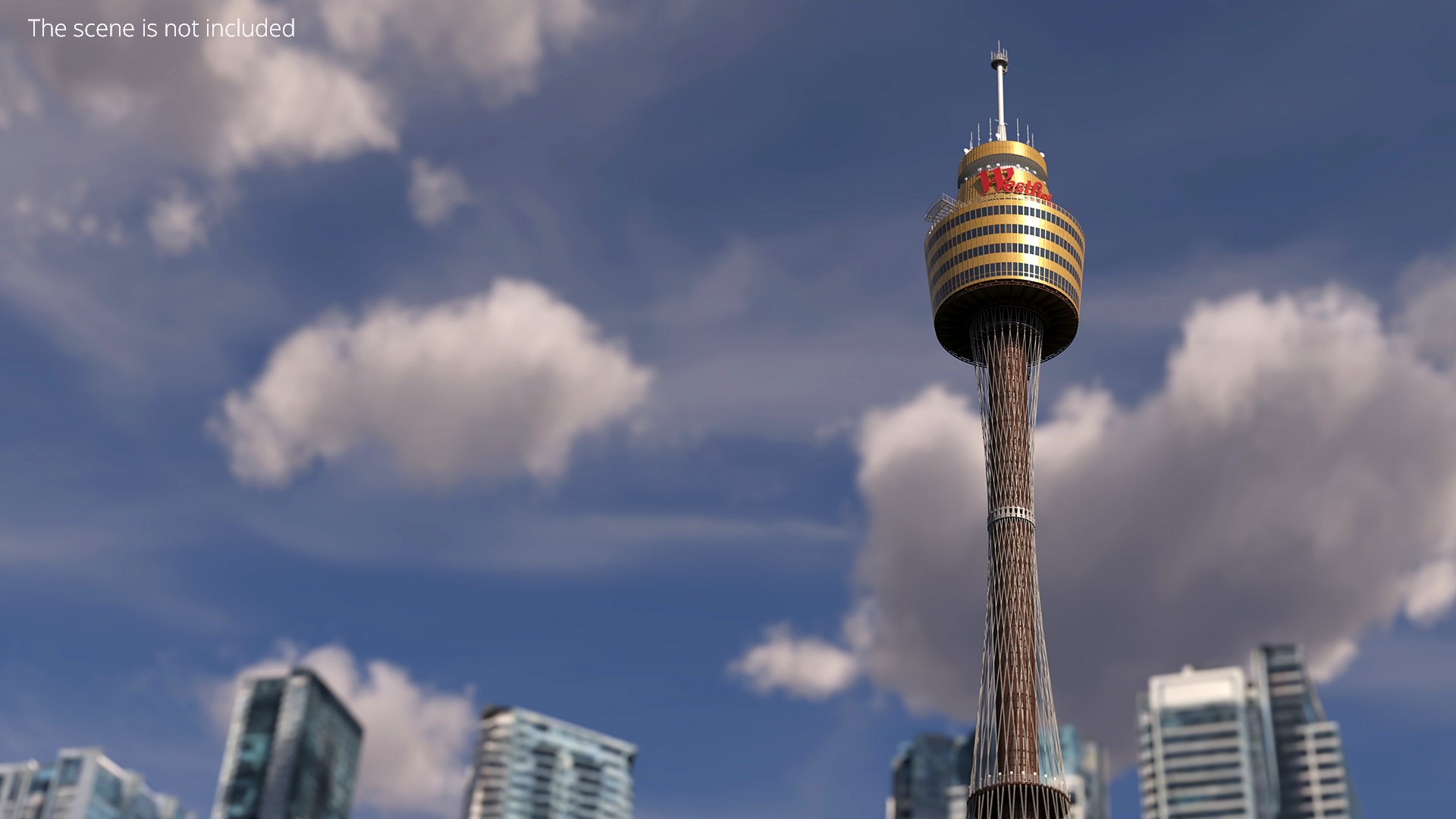 3D Sydney Tower Eye Skyscraper With Observation Deck Model - TurboSquid ...