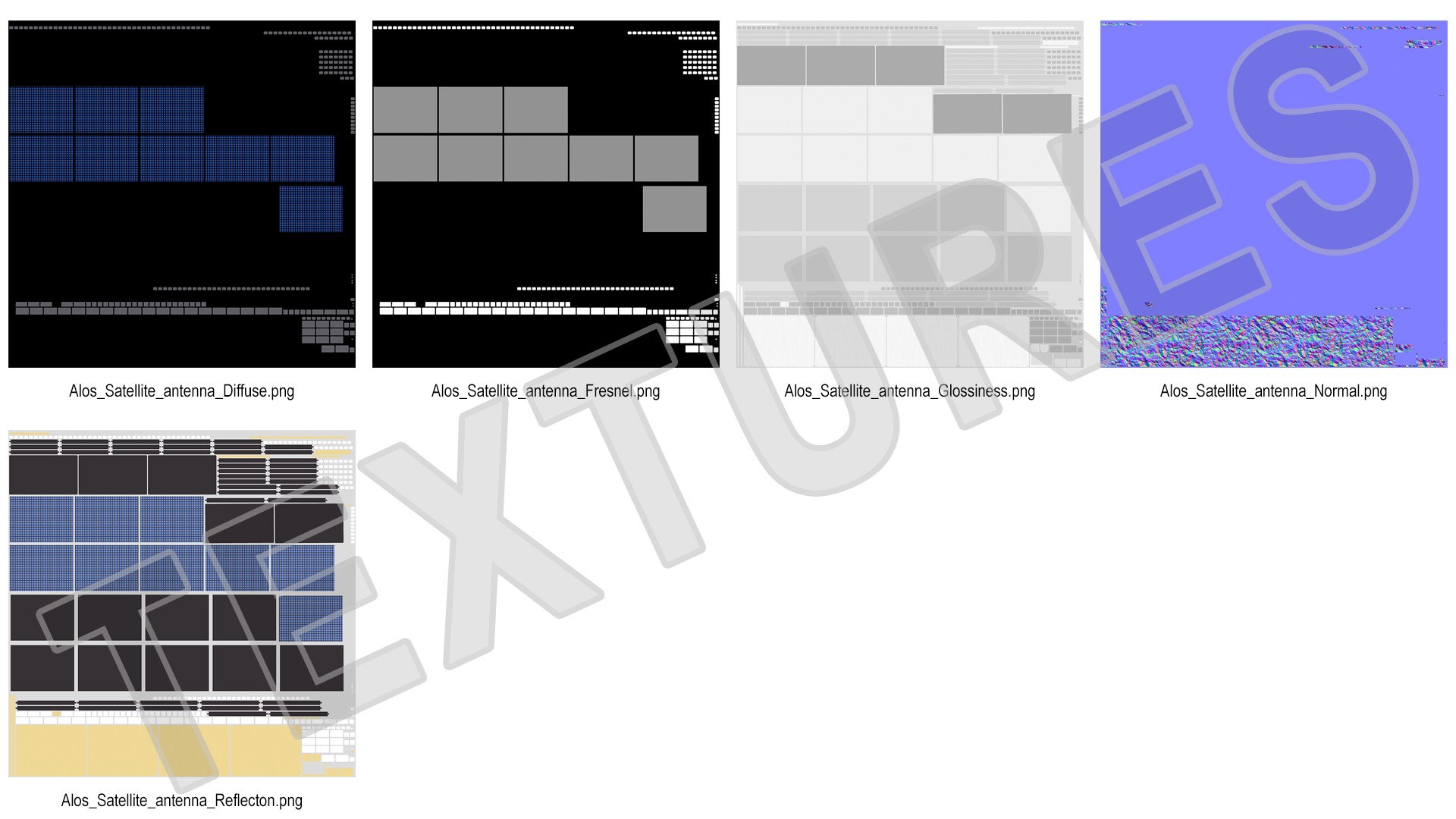 PALSAR Radar For ALOS Satellite 3D - TurboSquid 2290819