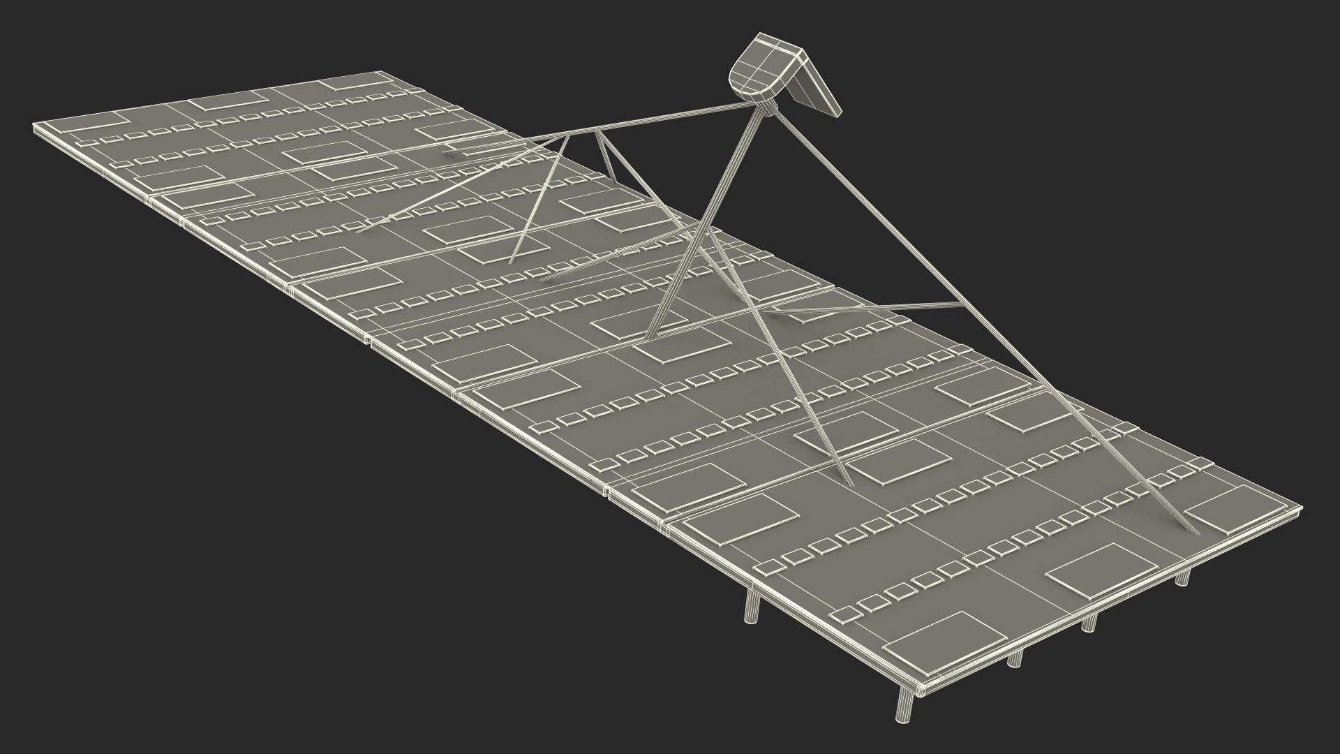 PALSAR Radar For ALOS Satellite 3D - TurboSquid 2290819