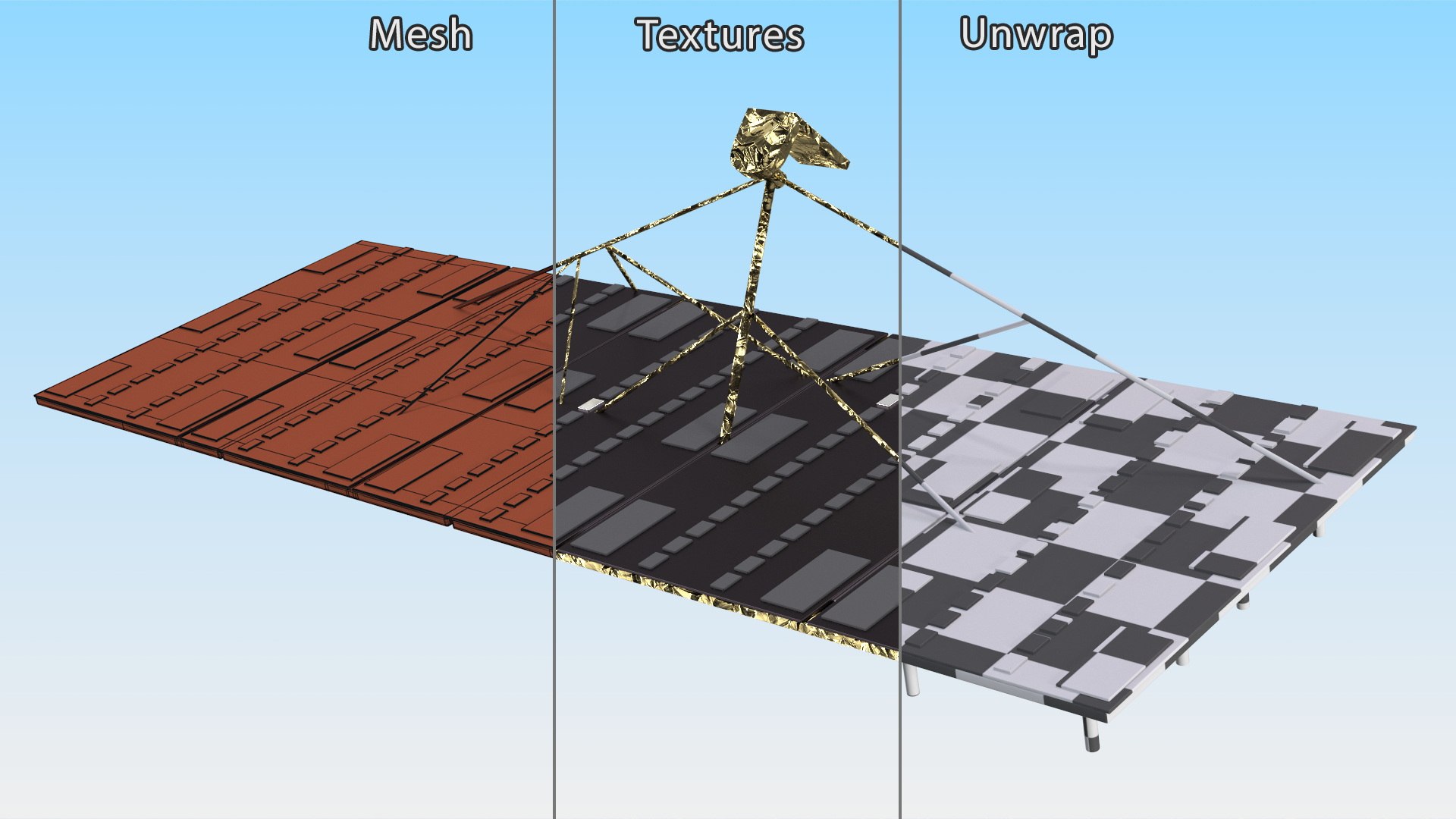 PALSAR Radar For ALOS Satellite 3D - TurboSquid 2290819