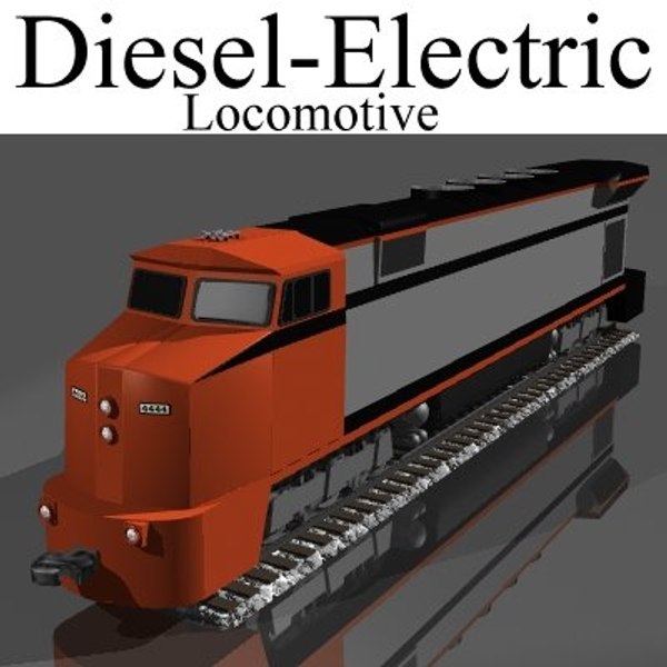 diesel-electric locomotive 3d lwo