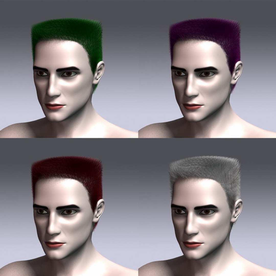 3d Model John Hair