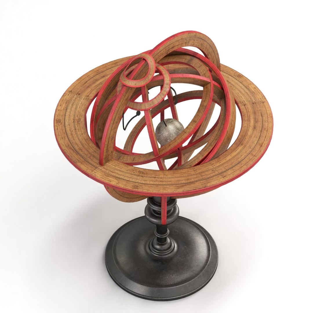 18th Century French Planetarium And Armillary Sphere 3D - TurboSquid ...