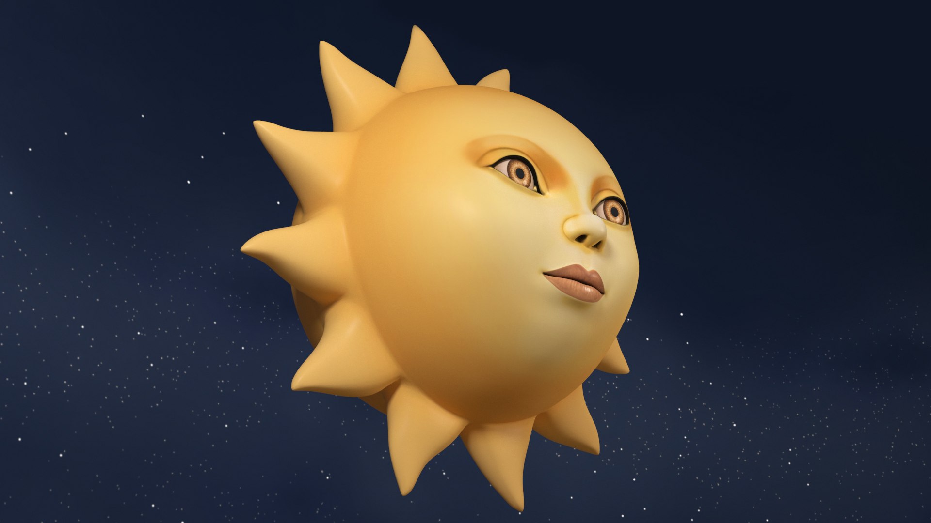 3D Sun In Space - TurboSquid 2159763