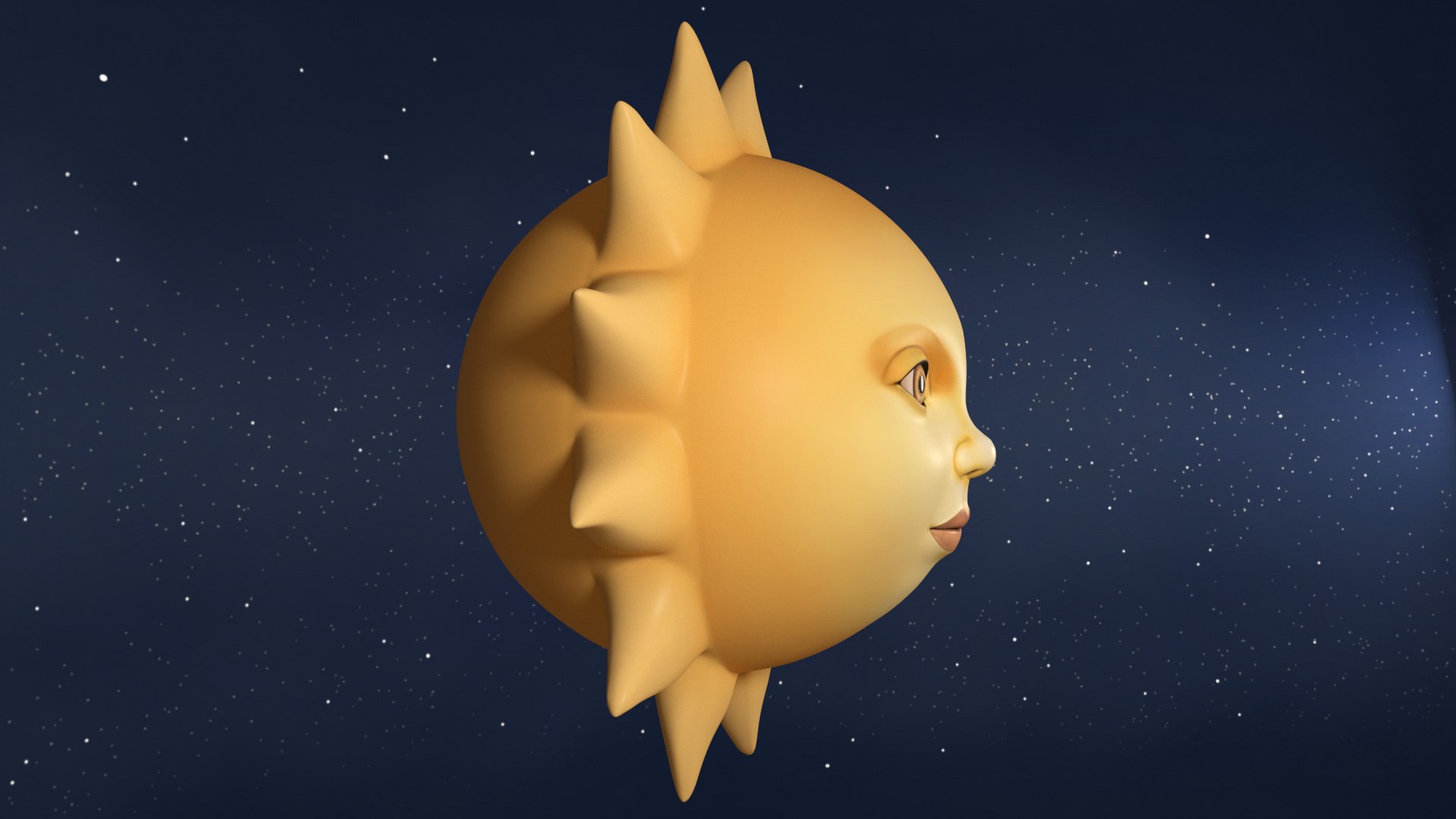 3D Sun In Space - TurboSquid 2159763