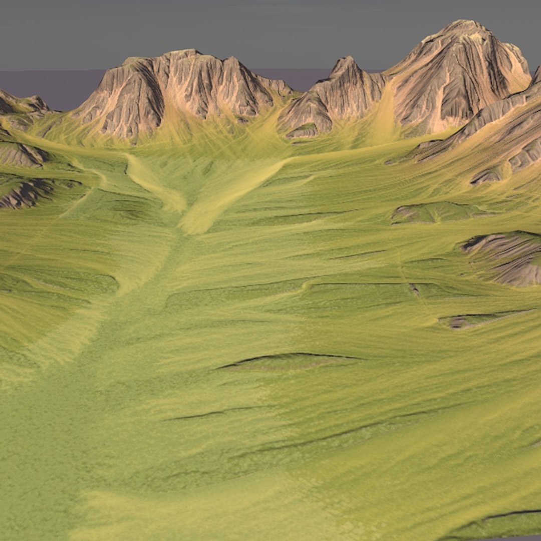 3d Model Mountain Maps Terrain