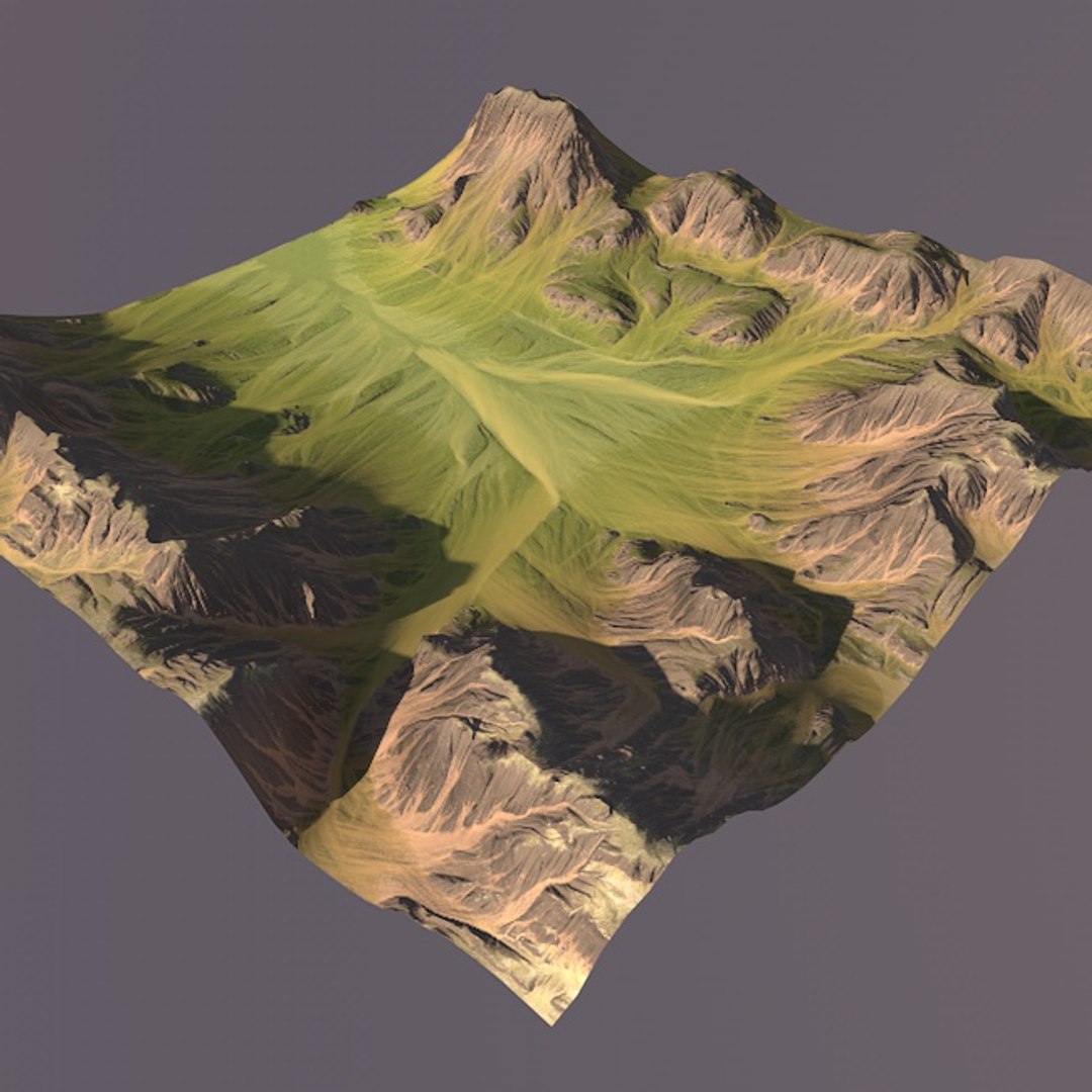 3d Model Mountain Maps Terrain