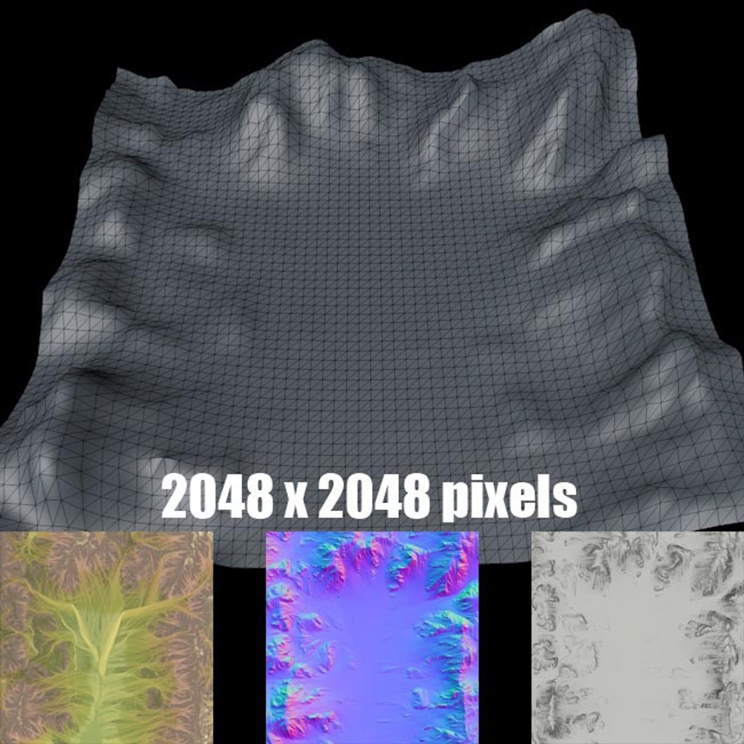 3d Model Mountain Maps Terrain